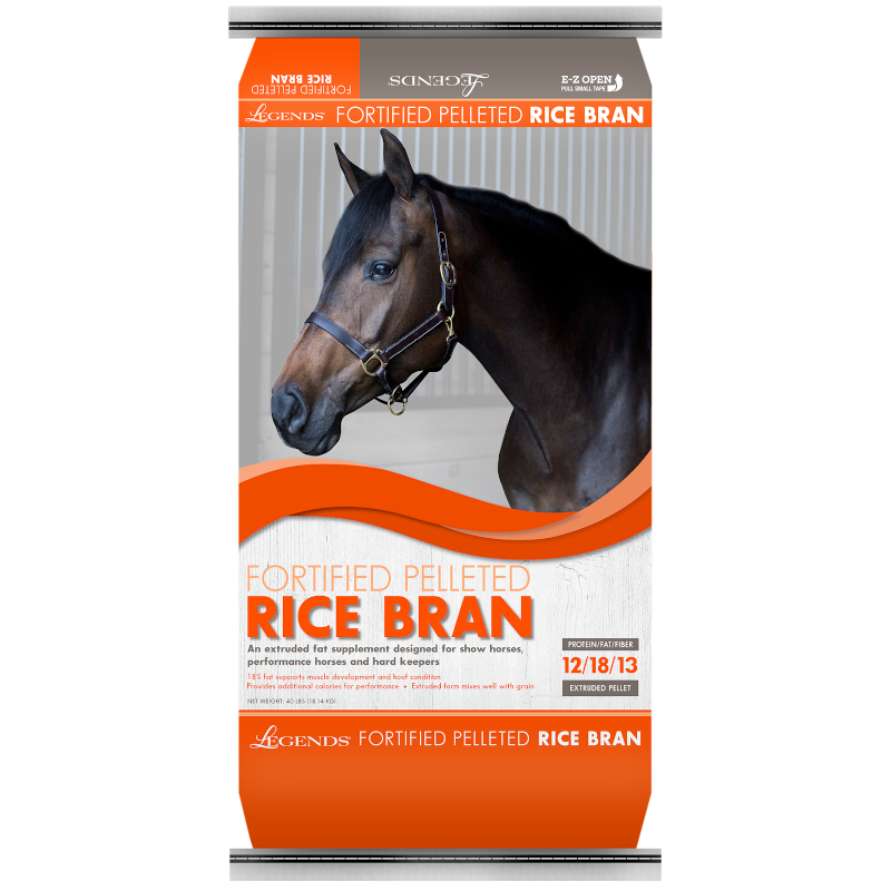 Legends® Fortified Pelleted Rice Bran - Burlington, NC - Isley Farm Supply
