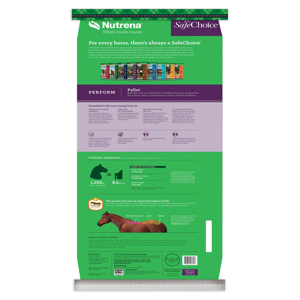 Nutrena® SafeChoice® Perform Horse Feed - Burlington, NC - Isley Farm ...